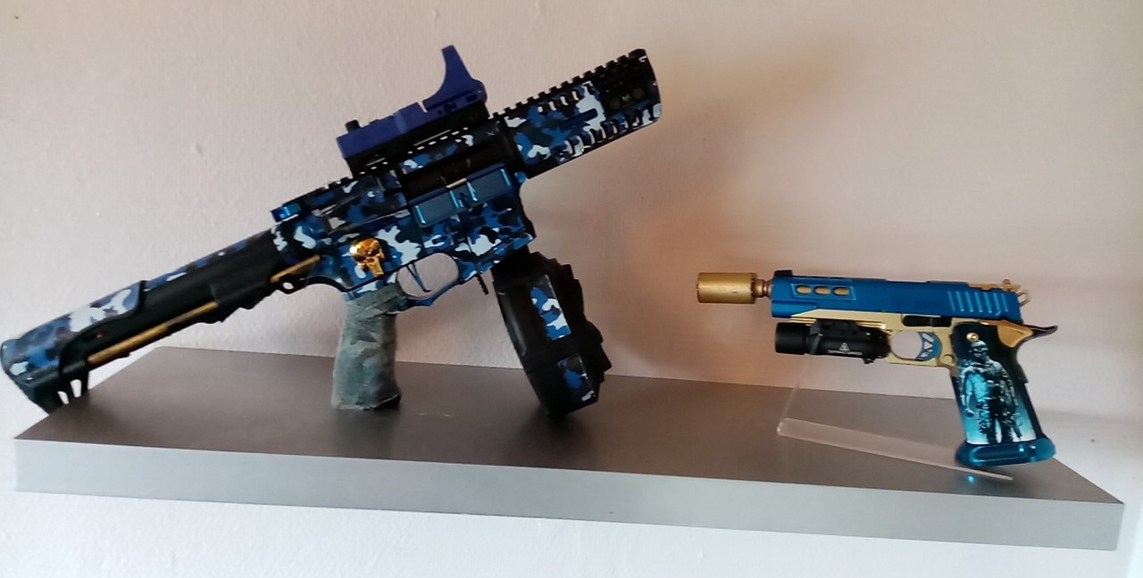 ARP met precision inner barrel en hop up... Fully custom stickers ...